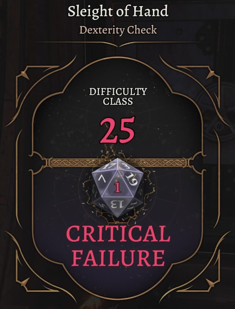 BG3 – An explanation of Dice Checks – The Argothald Journal